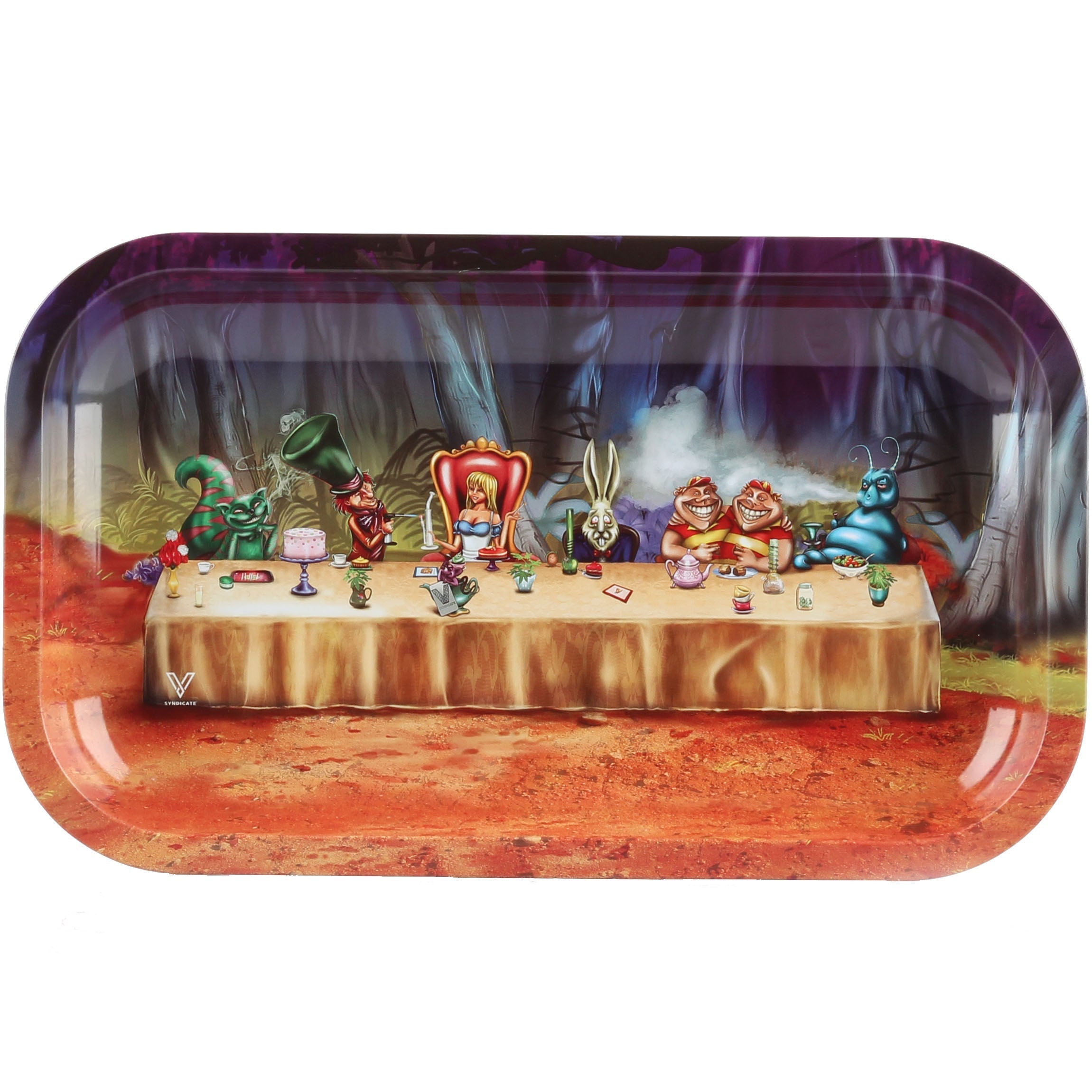 Alice Dinner im Wunderland Rolling Tray Drehunterlage Mischschale